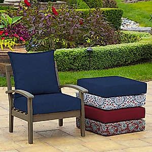 Arden Selections Outdoor Deep Seating Cushion Set 24 x 24, Sapphire Blue Leala