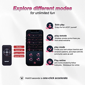 AUXFUN Sex Machine Automatic Love Machine with Remote Control & Graded Dildo,Thrusting Fuck Machine with 3XLR Connector & APP Juguetes Sexuales Hands Free