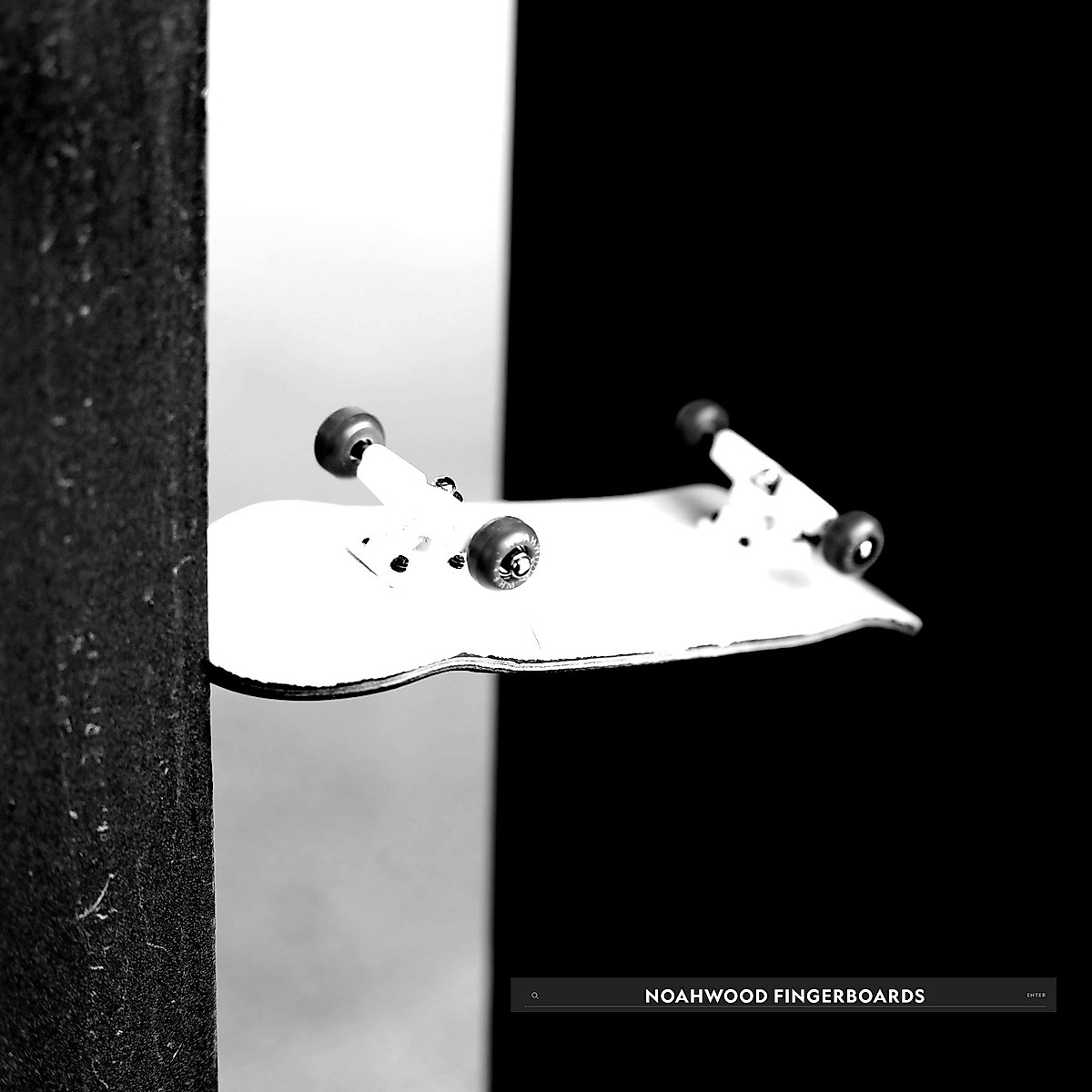 Noahwood Wooden Fingerboard Complete ((Noah Team 5-Layer Maple handmade Deck 33mmx98mm, NW King WhiteTrucks 33mm, NW II Red Wheels) (Born for PRO)