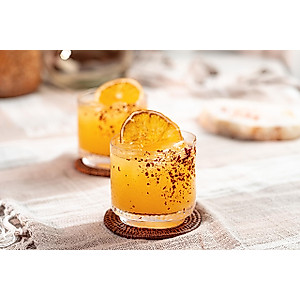 GLASSIQUE CADEAU Tequila Sipping and Cocktail Glasses | Set of 4 | 10 oz Hammered Rocks Glasses for Drinking Mezcal, Margarita, Paloma | Thick Lowball Glasses | Tequila Glassware Collection