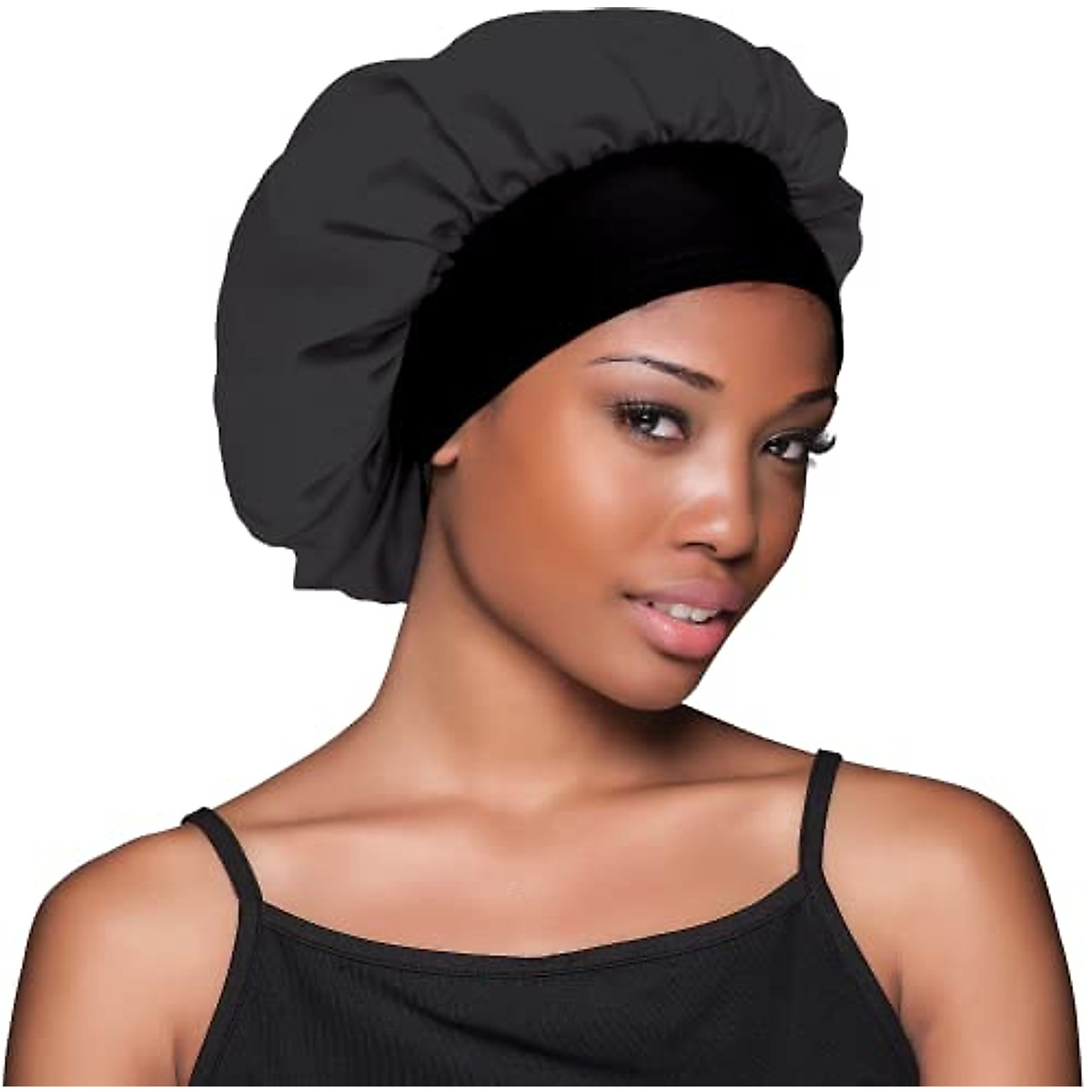 Evolve Evolve Satin Wide Edge Bonnet Black