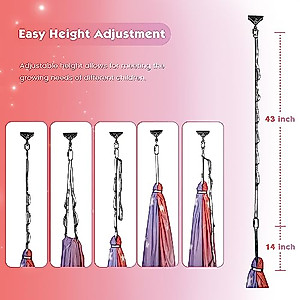 Sensory Swing Indoor/Outdoor for Kids & Adults with Cartoon Fabric, Double Layer, Holds 300 lbs (Pink) - 360 Swivel Ceiling Swing