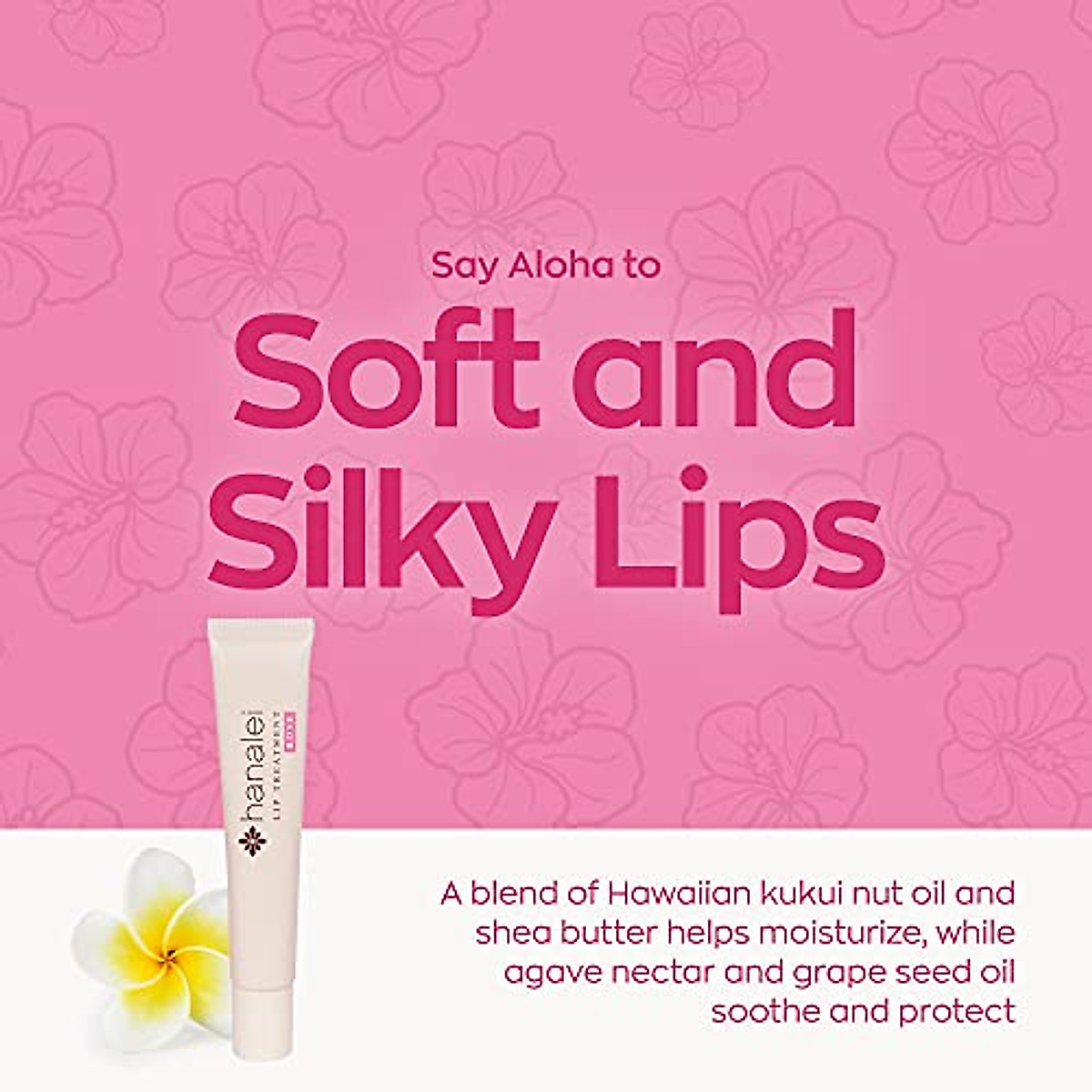 Hanalei Cruelty-Free & Paraben-Free Lip Treatment to Soothe Dry Lips – Made with Kukui Oil, Shea Butter, Grapeseed Oil – Restores Dry Lips - Made in USA – Rose Tint – Travel-Size 3 Pack (5g x 3)