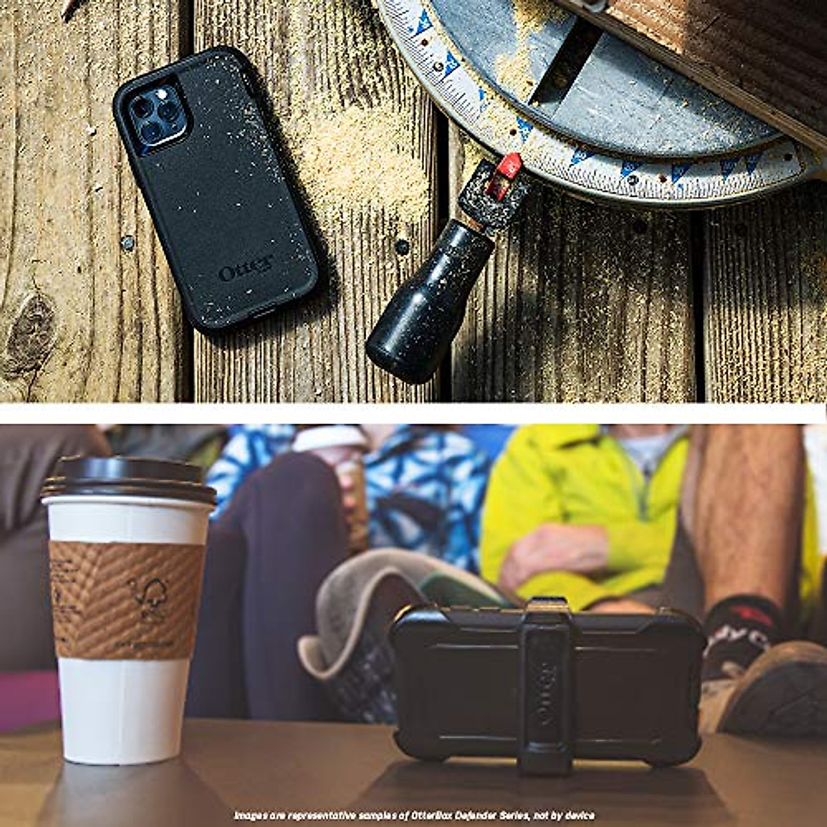 OtterBox iPhone 11 Pro Max Defender Series Case - BLACK, rugged & durable, with port protection, includes holster clip kickstand