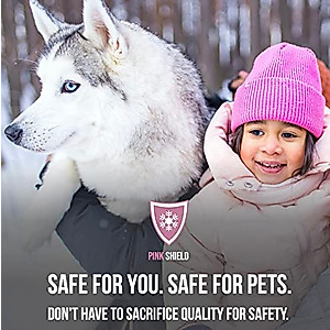 Pink Snow Shield Ice Melt (50 LBS) - A Pet Safe Ice Melt That is Effective Below Zero Degrees and is Safe for Our Children, Our Pets and Our Earth