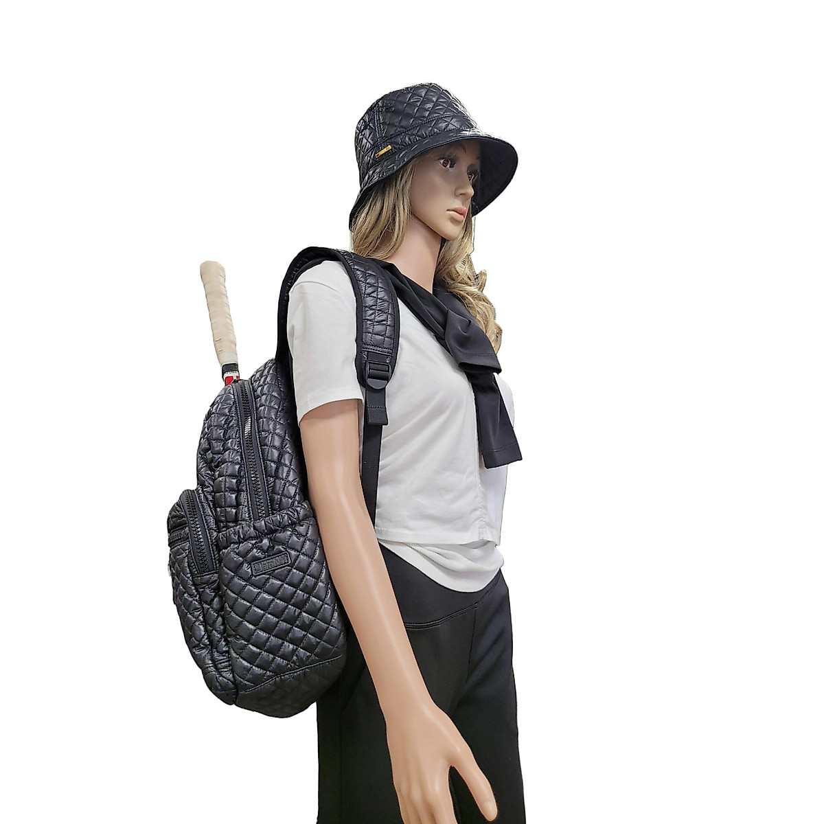 CLARANY Comfortable quilted 15 inch Laptop & Tablet Fashion Travel Backpack Water Repellent