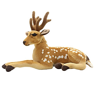 TAGLN Stuffed Animals Sika Spotted Deer Toys Plush (18 Inch)