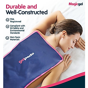 Magic Gel Reusable Large Ice Pack (15" x 11") - FSA HSA Eligible - Reusable Ice Pack Perfect for Back, Hip, Knee, Leg, Lower Back - Reusable Flexible Ice Packs for Body and Full Back