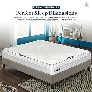 Aylas Furniture Full Size Mattress - 10 Inch Hybrid Full Mattress with High Density & Comfort Cold Foam with Continuous Coil Bonnell Springs - Eco-Friendly, Breathable Medium Firm