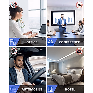 JEPWCO G8 Elite RF Detector, Portable Wireless Camera Detectors with 12 Levels Sensitivity, Bug Detector for Wireless Audio Bug Camera, 4 Professional Modes, Home Office Travel, Rectangle