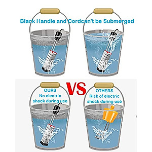 Pool Water Heater Above Ground, Portable 1500W Immersion Water Heater with Stainless Steel Guard Cover and Suspension Head for Bathtub, Garden, Backyard