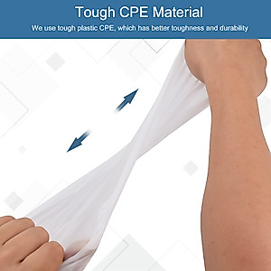 Mondelys Shoe Covers Disposable 200Pack(100Pairs) White Shoe Boot Covers Disposable Non Slip Waterproof One Size Fits Most for Carpet Guests Indoors Garden Booties,White