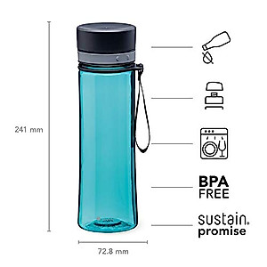Aladdin Aveo Leakproof Leakproof Water Bottle 0.6L Aqua Blue – Wide Opening for Easy Fill - BPA-Free - Simple Modern Water Bottle - Stain and Smell Resistant - Dishwasher Safe