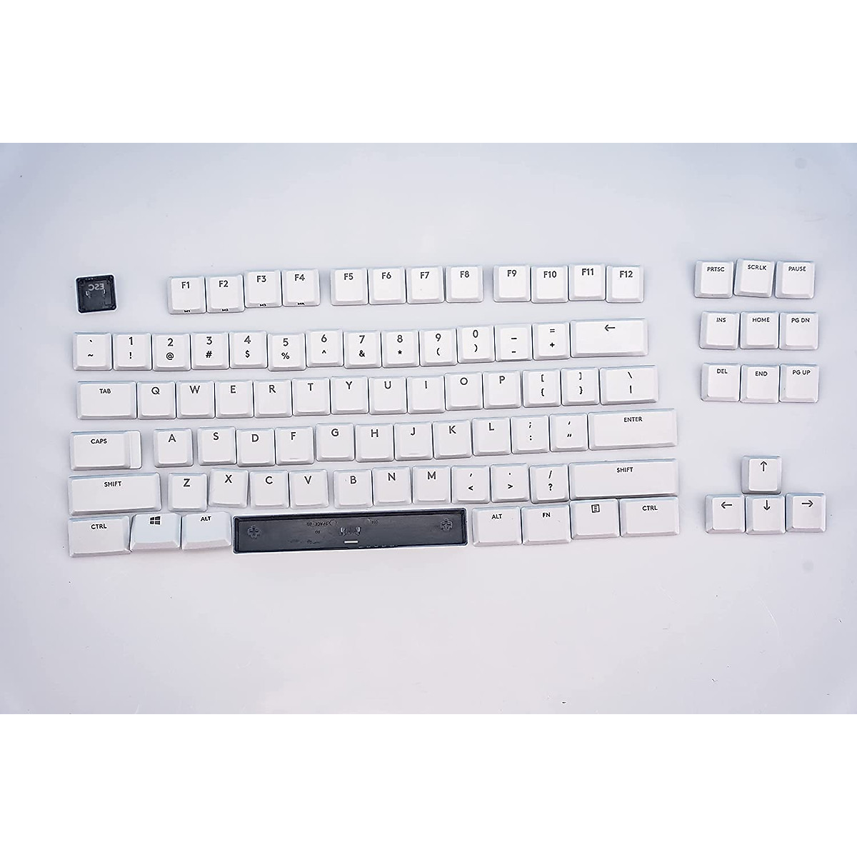 wj forG915 Full Set of 109/87 Keycaps Replacement G915/G913/G815/G813 TKL RGB Gaming Mechanical Keyboard (87 Keys White G915)