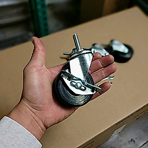 eeZe Rack 3-inch (3") Universal Heavy Duty Wire Shelving Wheels, NSF Certified, (Set of 4)