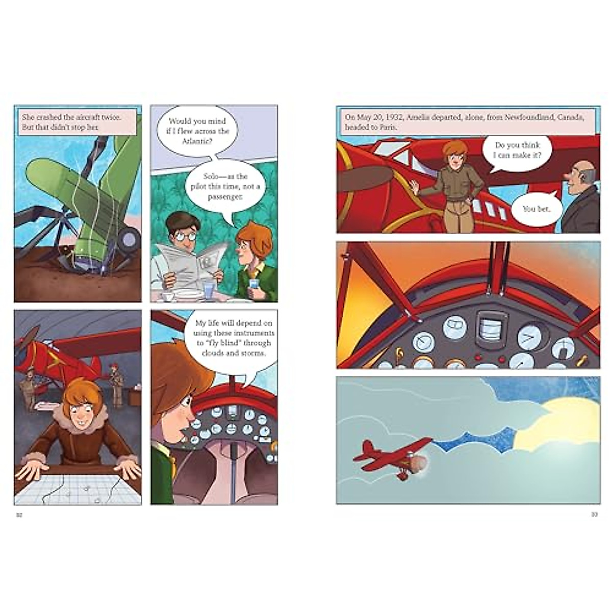 It's Her Story - Amelia Earhart - A Graphic Novel