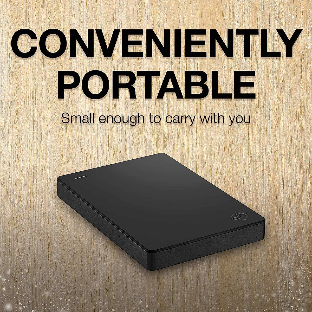 Seagate Portable 1TB External Hard Drive HDD USB 3.0 for PC Laptop and Mac (STGX1000400) & Amazon Basics External Hard Drive Portable Carrying Case