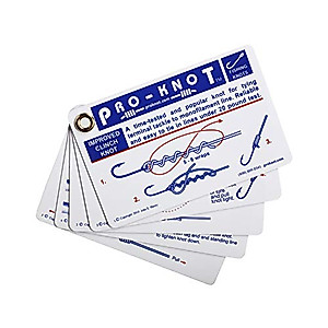Pro-Knot Fishing Knots - Waterproof Knot Cards With 12 Best Fishing Knots | Easy To Follow Knot Tying Instructions | Fisherman Gift Idea
