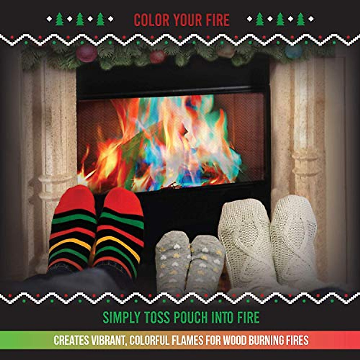 Transform Your Fire with Holiday Flames Box of 25