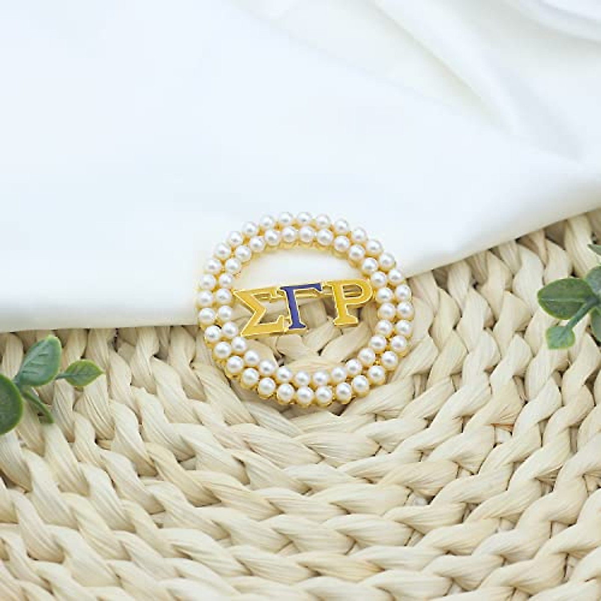 SGRho Sorority Paraphernalia Bracelet Brooch Pin 1922 Sorority Necklace Greek Sorority Gift for Women Girls (1922 Brooch)