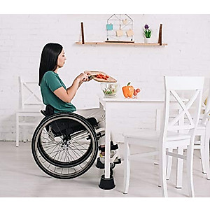 Slipstick CB672 Premium 3 Inch Bed Risers/Furniture Raisers with Steel Reinforced Holder Top, Lifts Height 3" (4 Pack) Supports 2,640 Pounds, Black, Stackable with CB671