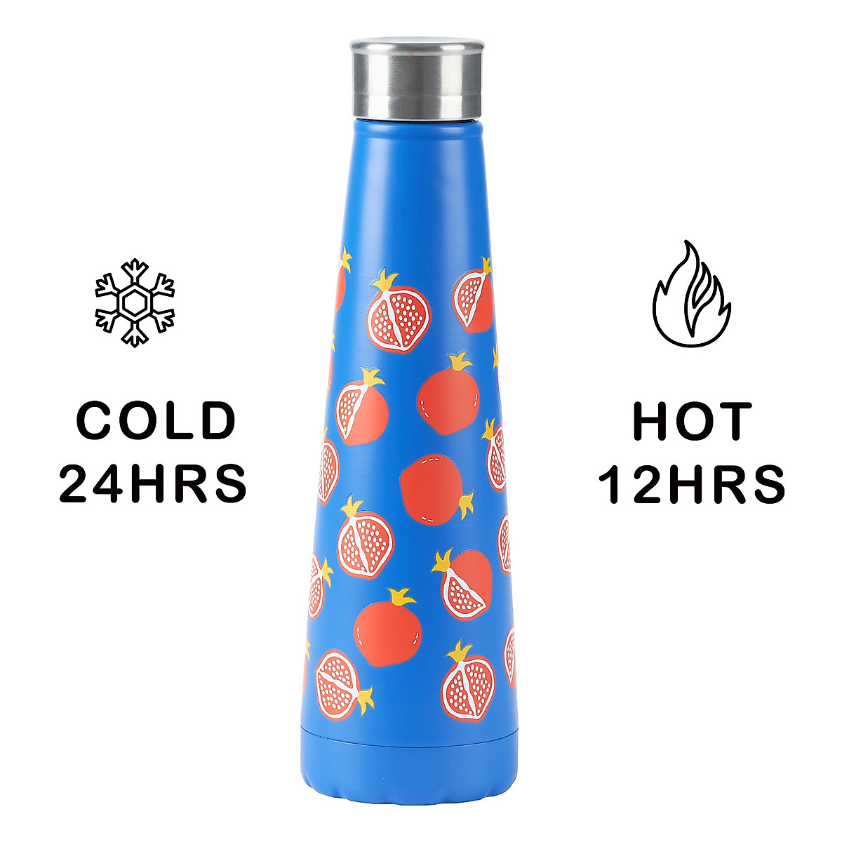 Clospark Water Bottles Thermos Insulated Water Bottle Stainless Steel Water Bottle Funtainer -15OZ