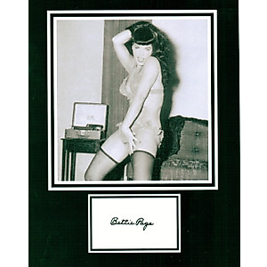 Kirkland Signature Bettie Page 8 X 10 Photo Display Autograph on Glossy Photo Paper
