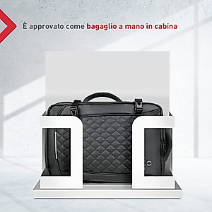 OXIDIA Travel Backpack for Business, Carry on Bag Flight Approved, 15.6-inch Laptop Backpacks, Weekender Backpack for Men, Expandable Capacity (25L, 40L), Waterproof, TSA Friendly (Black)