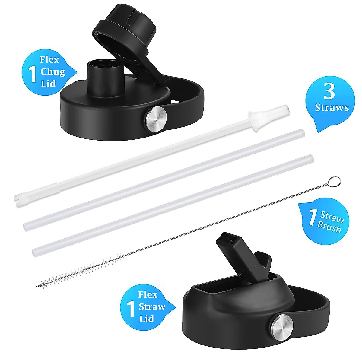 SENDESTAR Insulated Water Bottle W/Straw lid & Sport lid 32-40oz, Stainless Steel Vacuum Wide Mouth Sports Water Bottle Double Wall Sweat-Proof BPA Free Keep Cold or Hot for Hrs(Yellow&Pink)