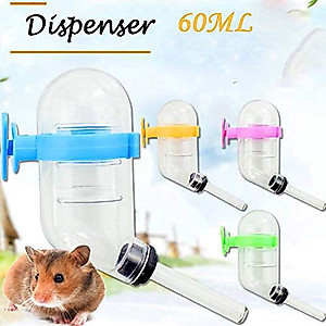 SPDD Automatic for Dogs Rabbit Hamster Food Bowl Water Drinker Dispenser,Pet Water Dispenser Water Drinking Bowl Hamster Feeder Drinking Fountains(Blue)