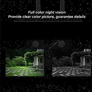 Dioche Wireless WiFi HD Full Color Night Solar Security Camera IP67 Waterproof Outdoor Surveillance