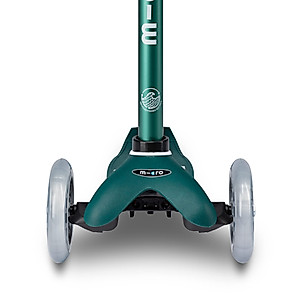 Micro Kickboard - Mini Deluxe Eco, 3-Wheeled, Lean-to-Steer, Swiss-Designed Micro Scooter Made with Recycled and Sustainable Materials, for Preschool Kids, Ages 2-5 (Dark Green)