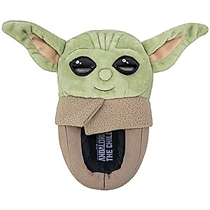 STAR WARS The Mandalorian, Grogu Baby Yoda Boys Slipper Full Body, Kids Size 13/1