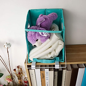 UISI 1PCS Closet Caddy - Foldable Closet Caddy Dirty Clothes Storage Organizer Case,Pull-Down Closet Organizer Shelves with Transparent Window for Bedroom Bathroom Clothing Storage Organizer