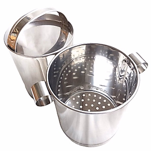 Lod Chong Singapore Thai Cookware Sruut Cendol Maker Traditional Coconut Milk Dessert And Noodles Stainless 5" x 7.5"