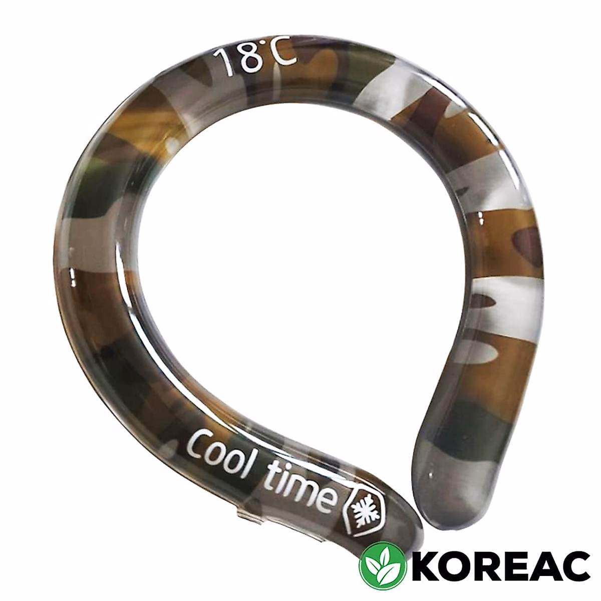 KOREAC_ Neck Cooling Tube (Military, 1) Neck Cooling Tube Neck Wrap - Ice Cold Lasts for Hours, Durable & Resuable, Cool Comfort for Hot Car, Work Area, Lawn Care, or Travel