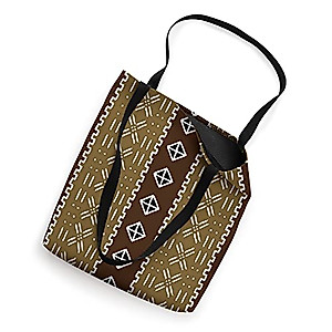 Rustic Brown Modern Mudcloth Print Tote Bag