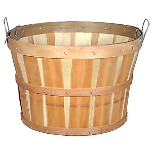 Texas Basket 141 14 inch x 9.5 inch Half Bushel Basket, Brown