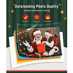 Liene 4x6'' Photo Printer Bundle (60 pcs +2 Ink Cartridges), Wi-Fi Picture Printer, Photo Printer for iPhone, Android, Smartphone, Computer, Dye-Sublimation, Portable Photo Printer for Home Use