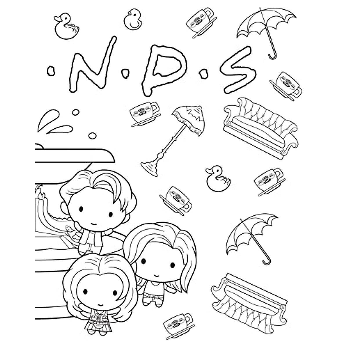 The Official Friends Coloring Book: The One with 100 Images to Color!