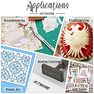 Jetmore 72 Pack Craft Knife Exacto Knife, Steel Hobby Knife Precision 2 Handles Knifes with 70pcs #11 Hobby Knife Blades with Storage Case, Craft Knife Kit for DIY, Art Work, Cutting, Carving