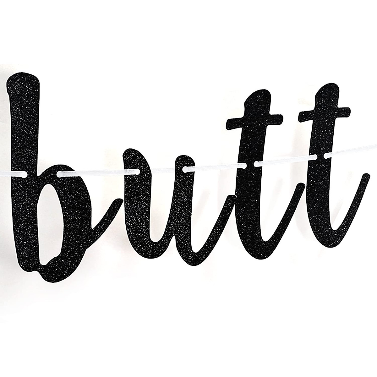 Black Glitter Kicking Cancer's Butt Banner, Straight Outta Chemo/Cancer Free, Cancer Survivor Celebration Party Decor Supplies