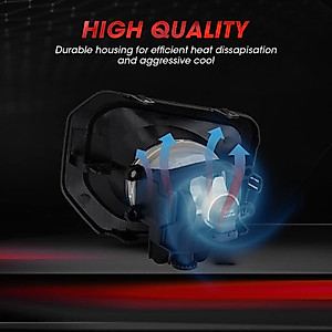 WEZEMLIGHT Fog Lights Lamps Replacement for 2016-2020 Toyota Tacoma(Fits SR, SR5 Model Only) with H16 12V 19W Halogen Bulbs With Black Bezel (Clear Lens) L+R