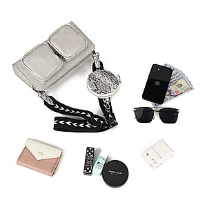 Small Crossbody Bag Leather Shoulder Bag for Women Stylish Designer Purses Retro Wallet Handbags with Coin Purse