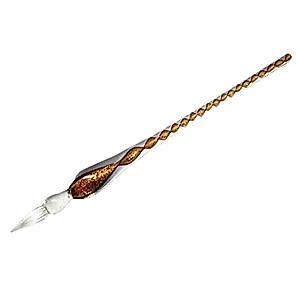 STOBOK Glass Set Ink Pen Set Vintage Gifts Crystal Glass Dip Pen Calligraphy Pen Set Glass Vintage Pen Ballpoint Pen Retro Pen Crystal Pen Pen Case Black Dip in Water Glass Dip Pen