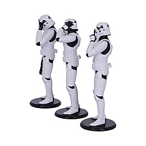 Nemesis Now Original Stormtrooper Three Wise Sci-Fi Figurines, White, 14cm