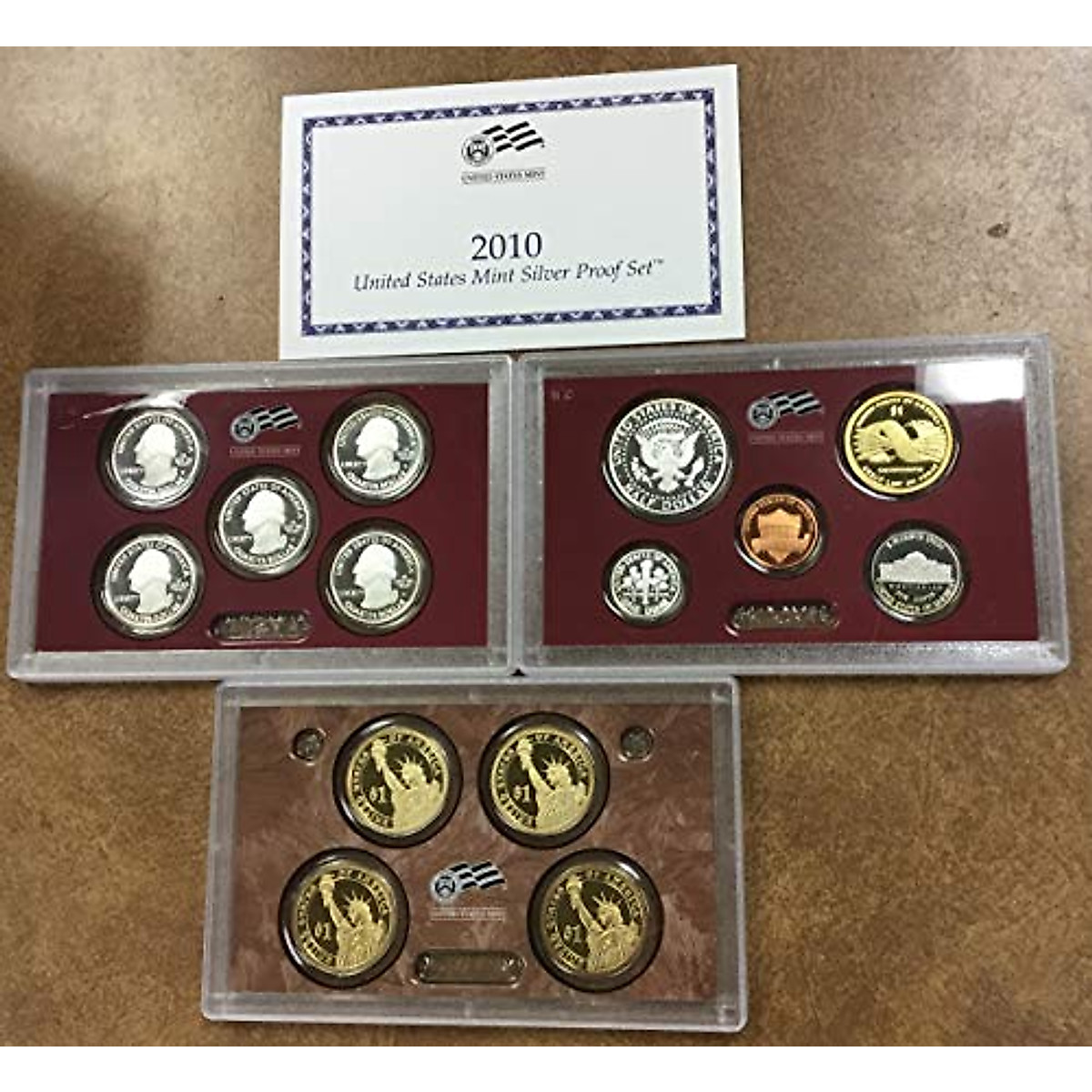 2010 S Silver proof set Collection US Mint Bright