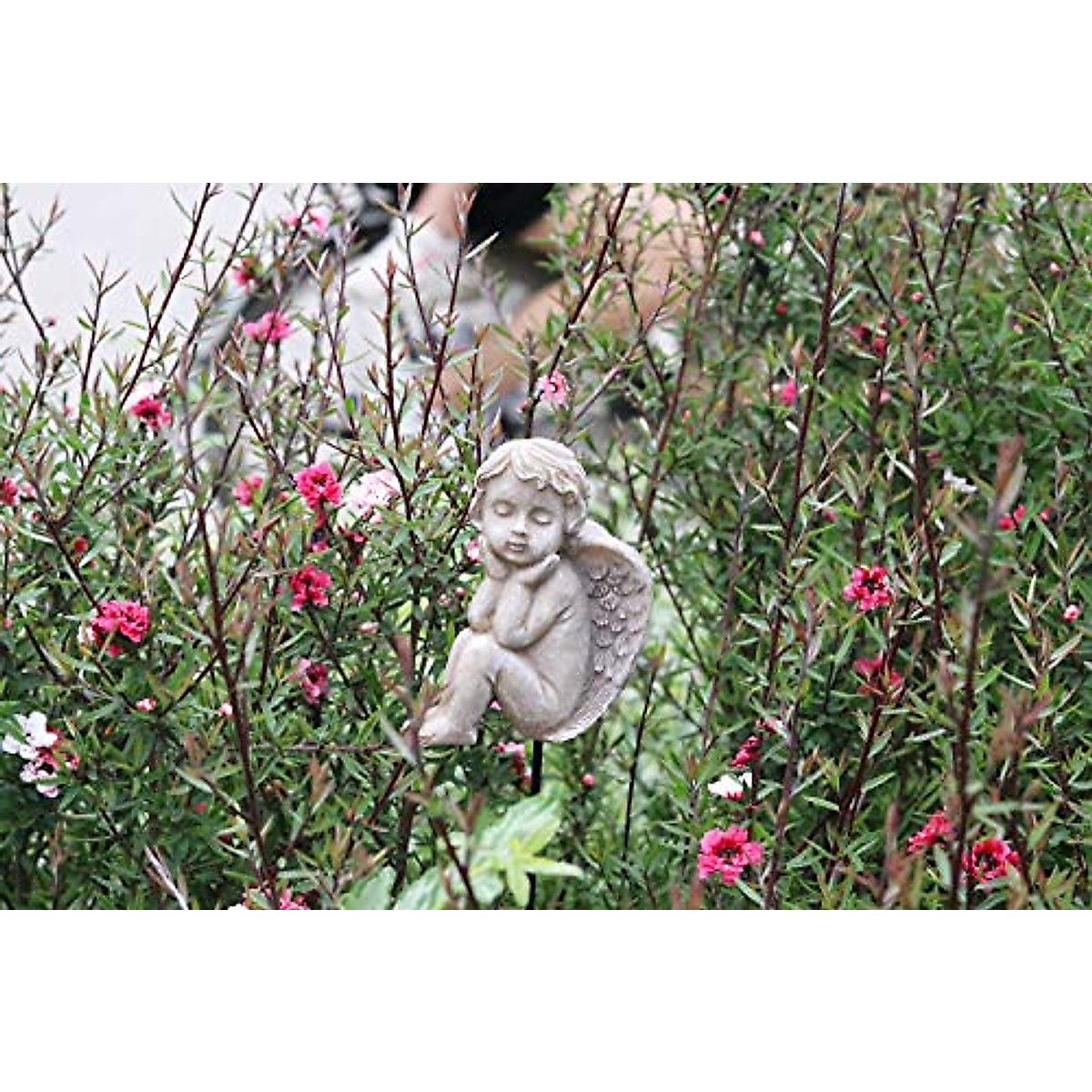 MUAMAX Decorative Angel Garden Stakes Miniature Angel Fairy Garden Angel Small Memorial Statue