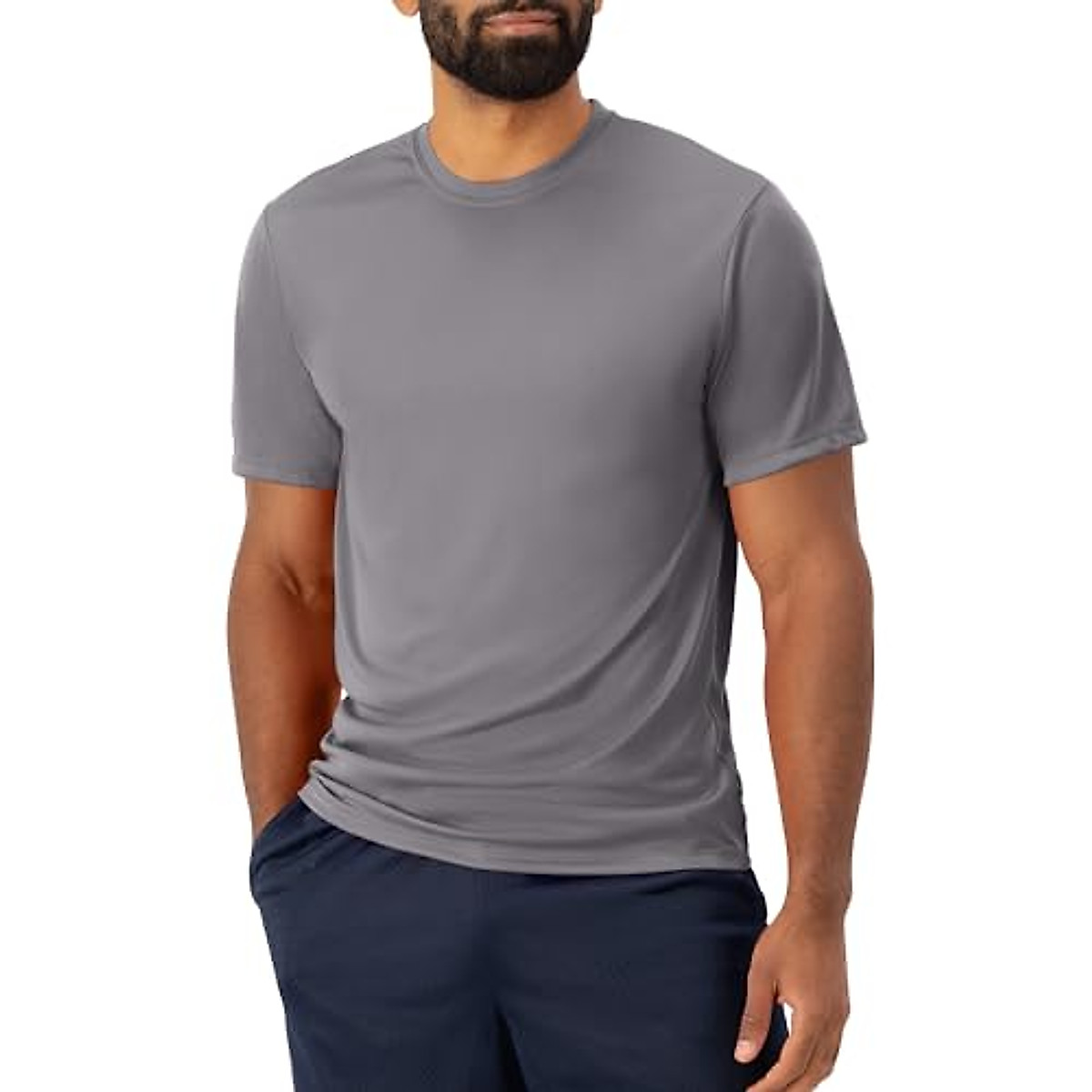 Hanes mens Sport Cool Dri Performance Tee fashion t shirts, Graphite, Large US