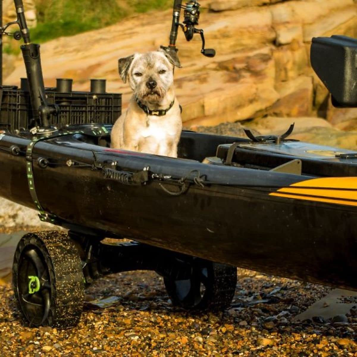 RAILBLAZA C-Tug Kayak and Canoe Roller Cart with SandTrakz Puncture Free All-Terrain Wheels, 300lb Loading Capacity with Reinforced Material